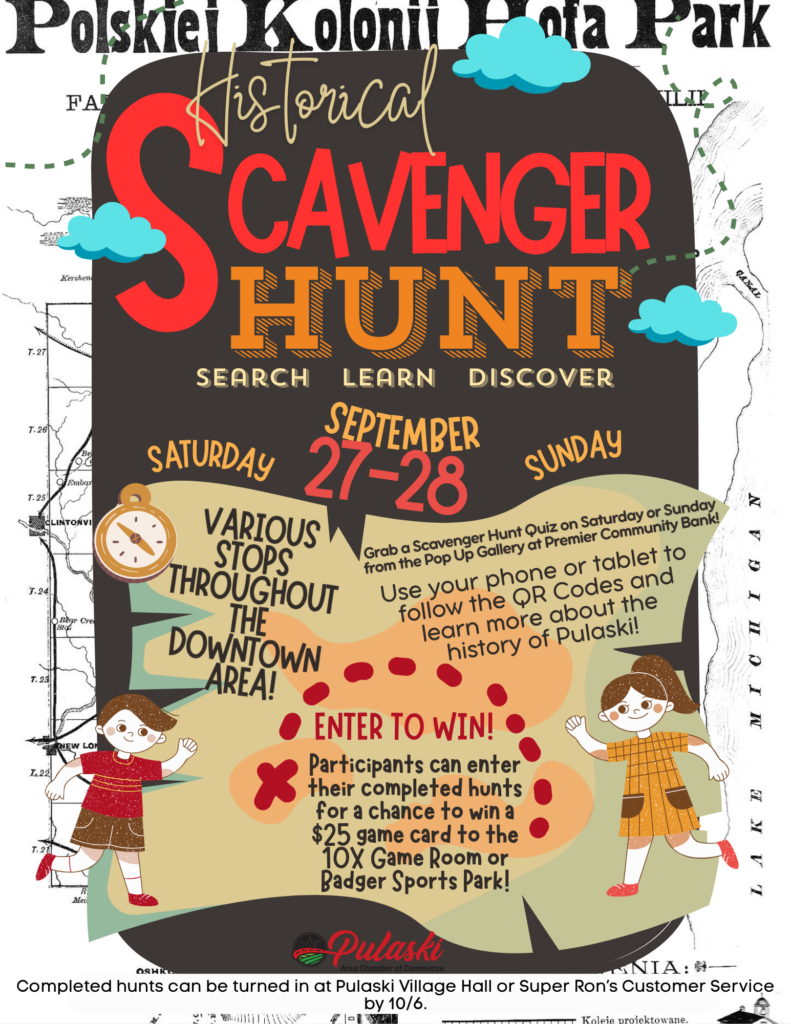 Scavenger Hunt Graphic- September - Pulaski Area Chamber